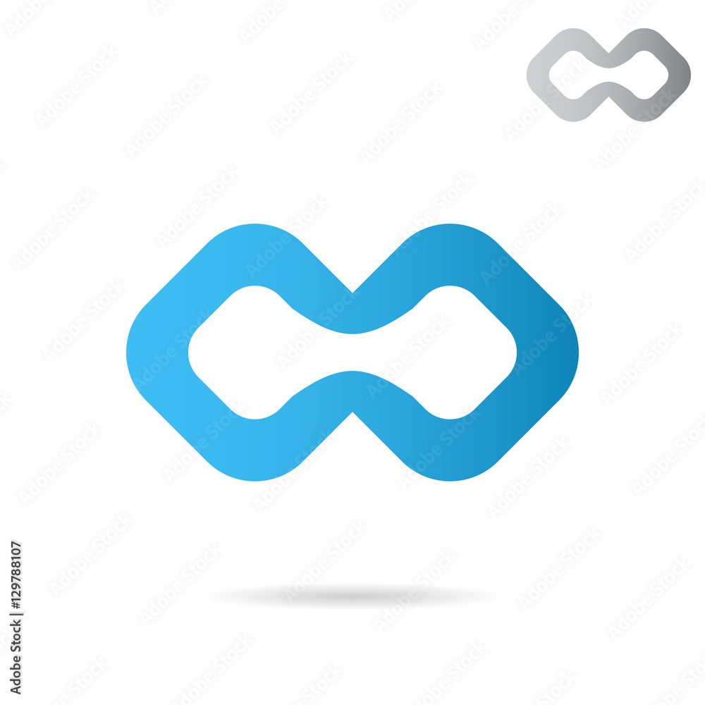 Smooth infinity sign, infinite connection Stock-Vektorgrafik | Adobe Stock