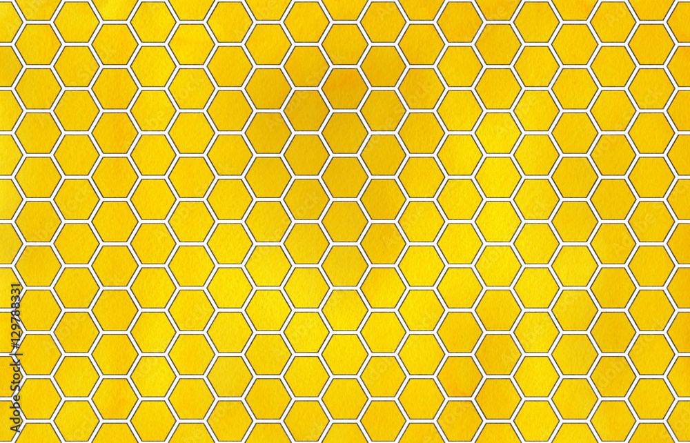 Watercolor geometrical comb pattern. Stock Illustration | Adobe Stock