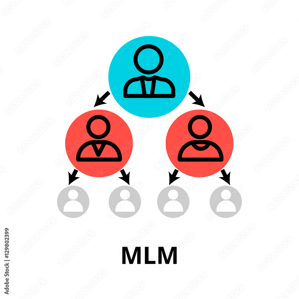Multilevel marketing icon, for graphic and web design Stock Vector ...