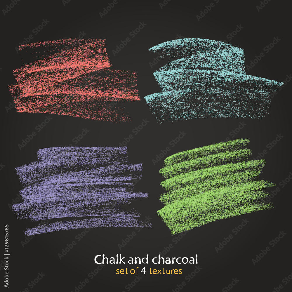 Textures strokes of chalk. Pastel colors brushes. High resolution ...