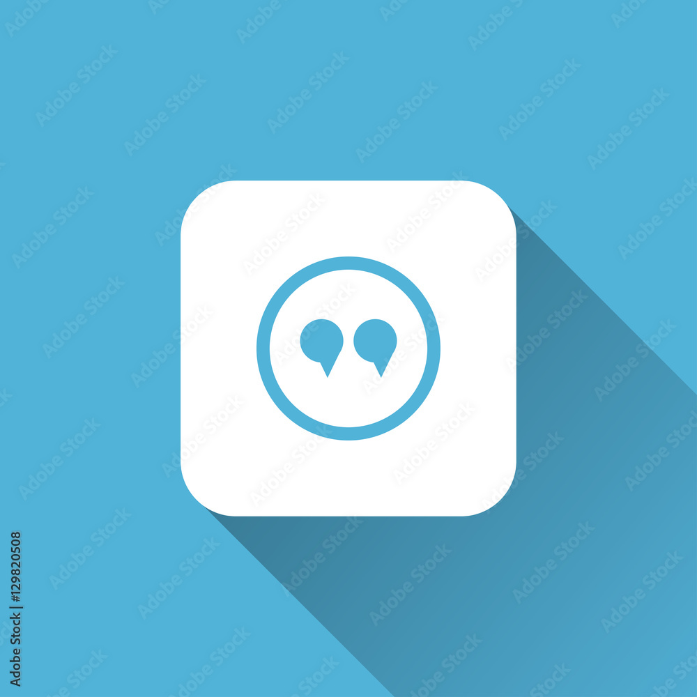 quote icon. vector illustration Stock Vector | Adobe Stock