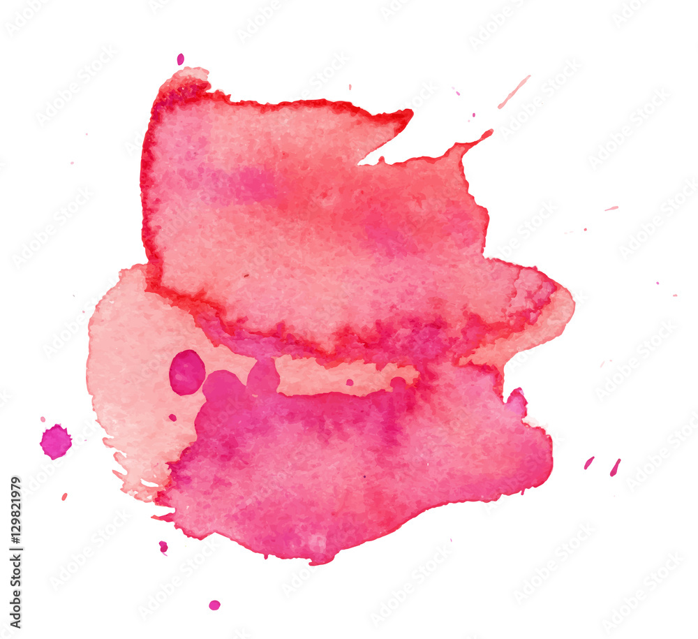 Colorful abstract watercolor circle with splashes and spatters. Modern ...