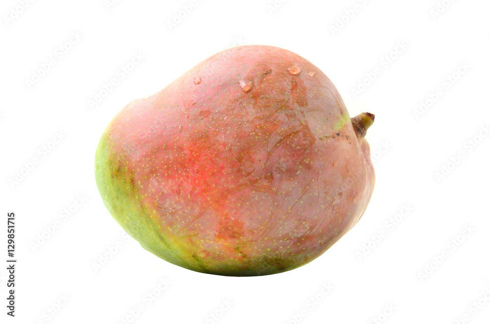 Apple mango fruit isolated on white background Stock Photo | Adobe Stock