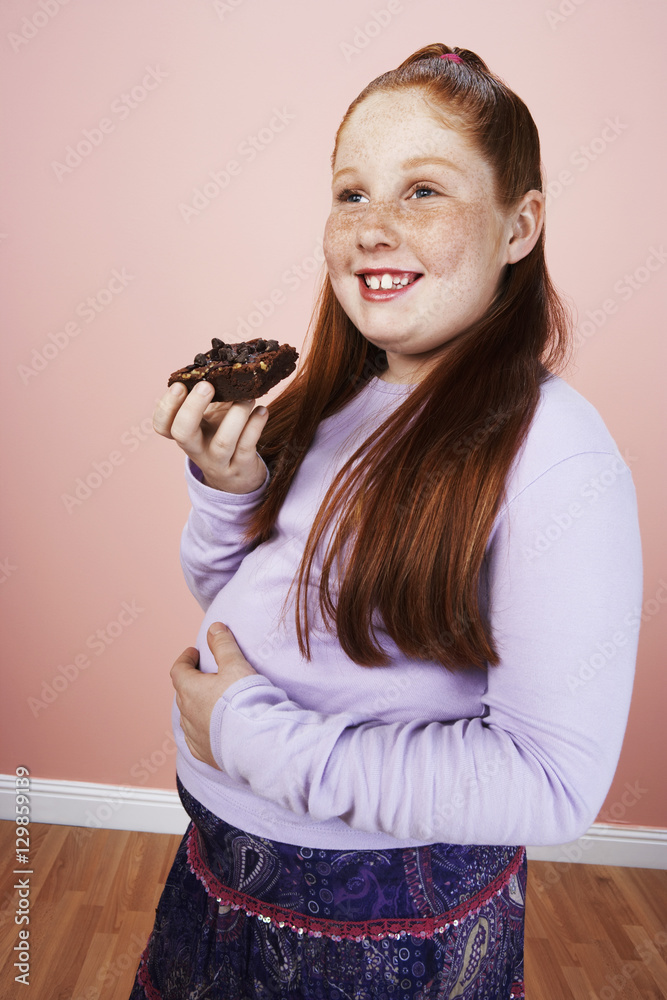 Slightly Overweight Teenage Girl