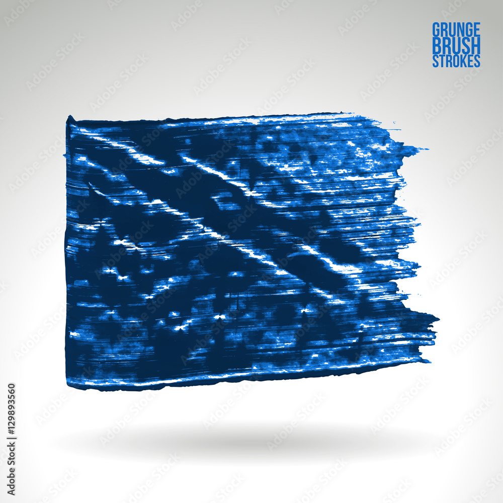 Brush stroke and texture. Vector design. Underline and border. Stock ...