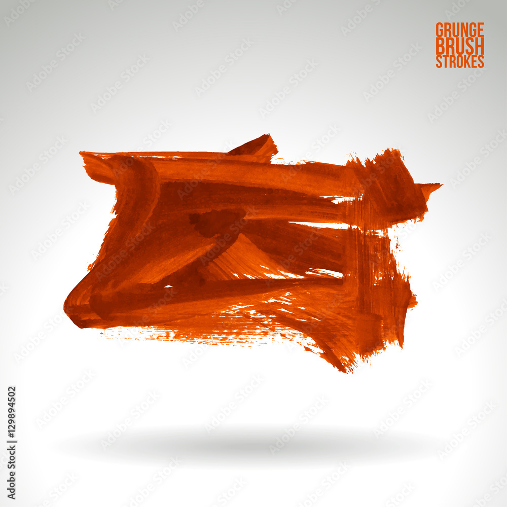 Brush stroke and texture. Vector design. Underline and border. Stock ...