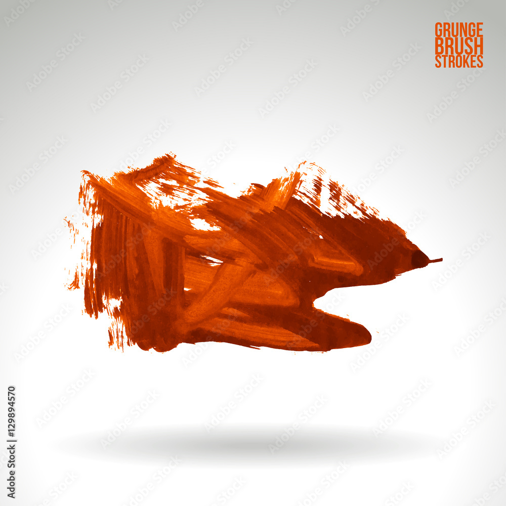 Brush stroke and texture. Vector design. Underline and border. Stock ...