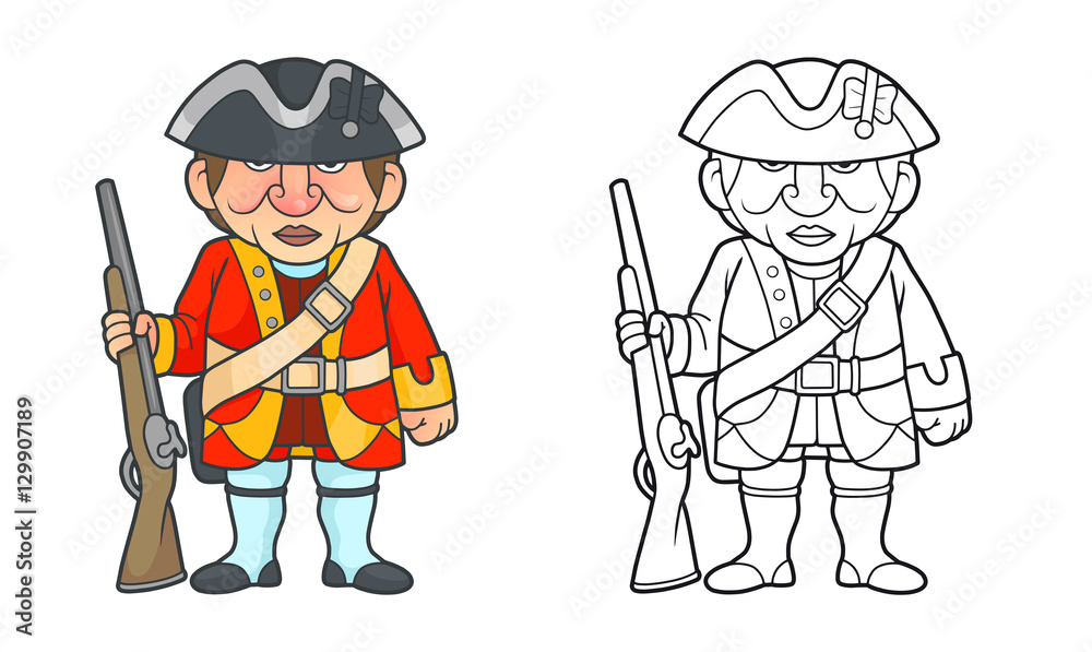 Revolutionary War British Soldiers Drawings