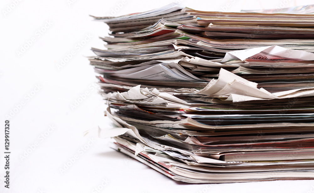 stack of newspapers Stock Photo | Adobe Stock