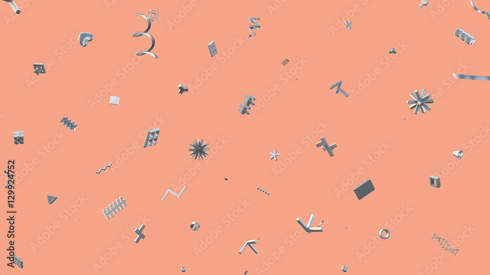 geometric shapes in space Stock Photo | Adobe Stock