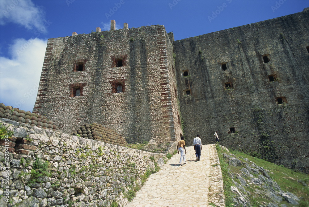 Approach to the Citadelle Fort, built in 1817 by Henri Christophe, the ...