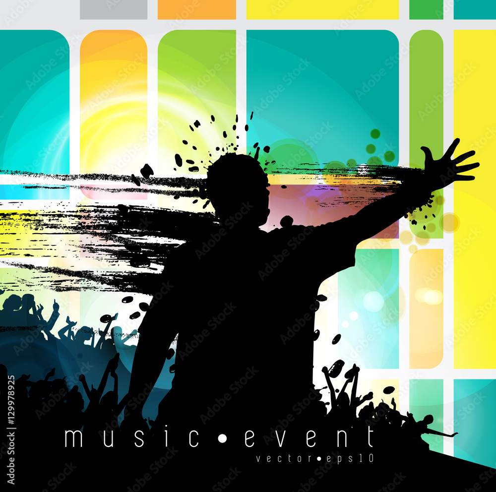 Concert. Vector illustration Stock Vector | Adobe Stock