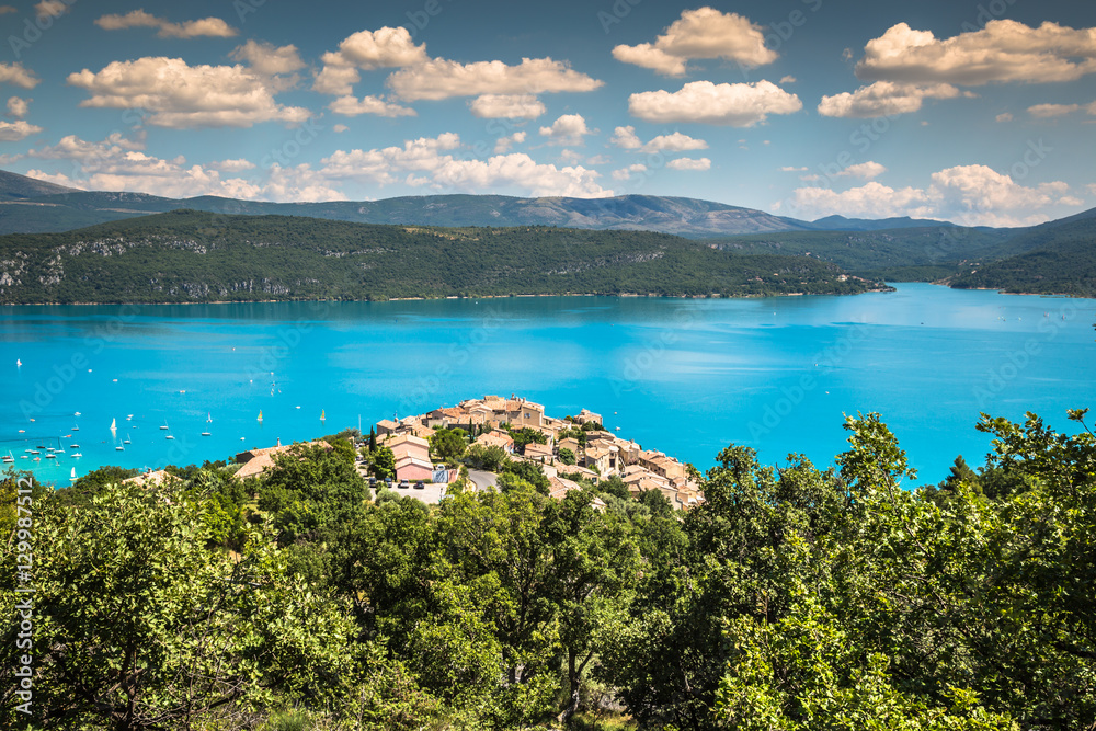 Lac de Sainte-Croix, Lake of Sainte-Croix, Gorges du Verdon, Stock ...