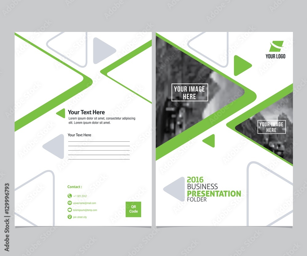 Cover presentation abstract geometric background, modern presentation ...