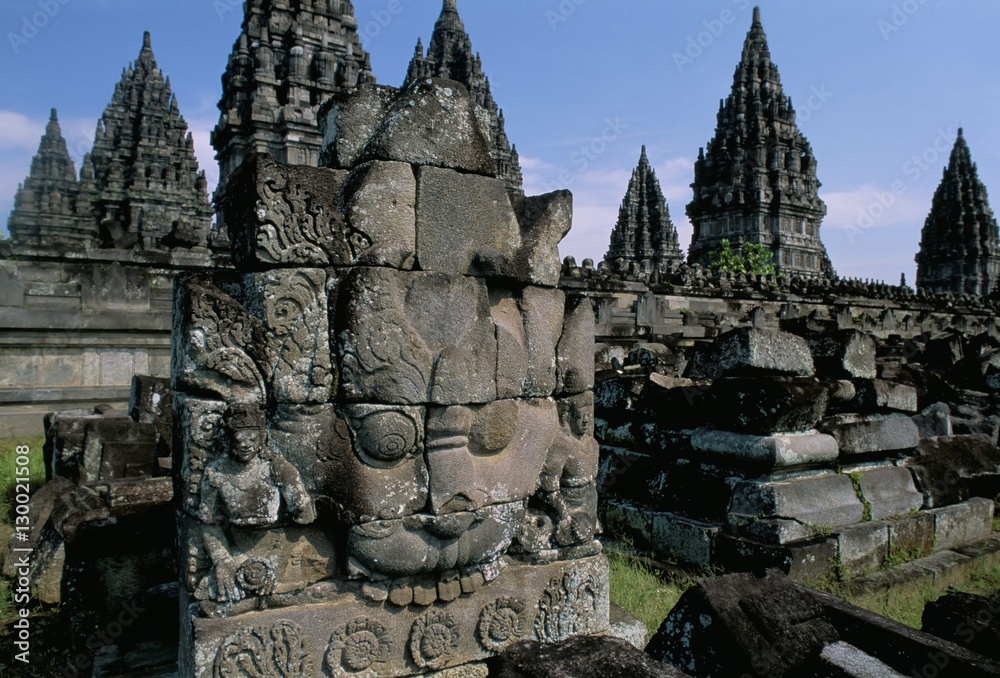 Hindu temples of Candi Prambanan, Yogyakarta region, island of Java ...
