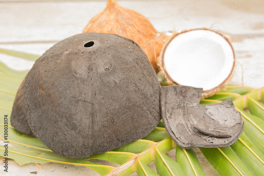 Coconut Activated Charcoal made from coconut shells. Activated charcoal ...