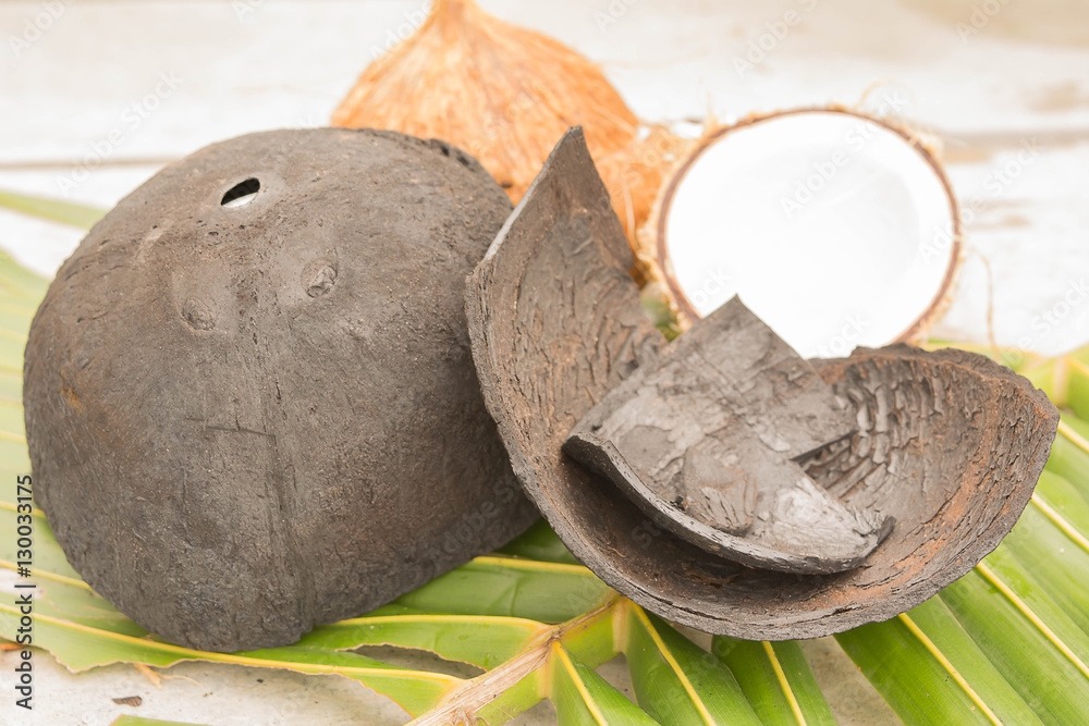 Coconut Activated Charcoal made from coconut shells. Activated charcoal ...