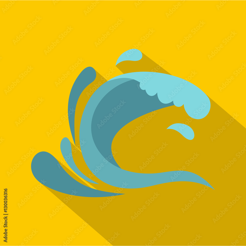 Little wave icon. Cartoon illustration of little wave vector icon for ...