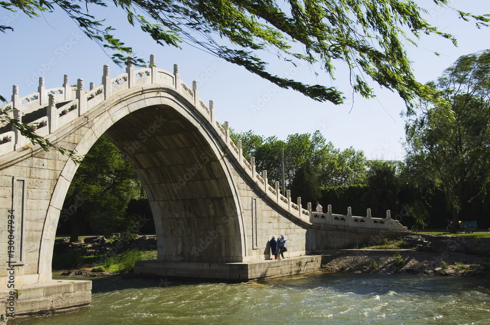 Foto de A steeply arched bridge on Lake Kunming at Yihe Yuan (The ...