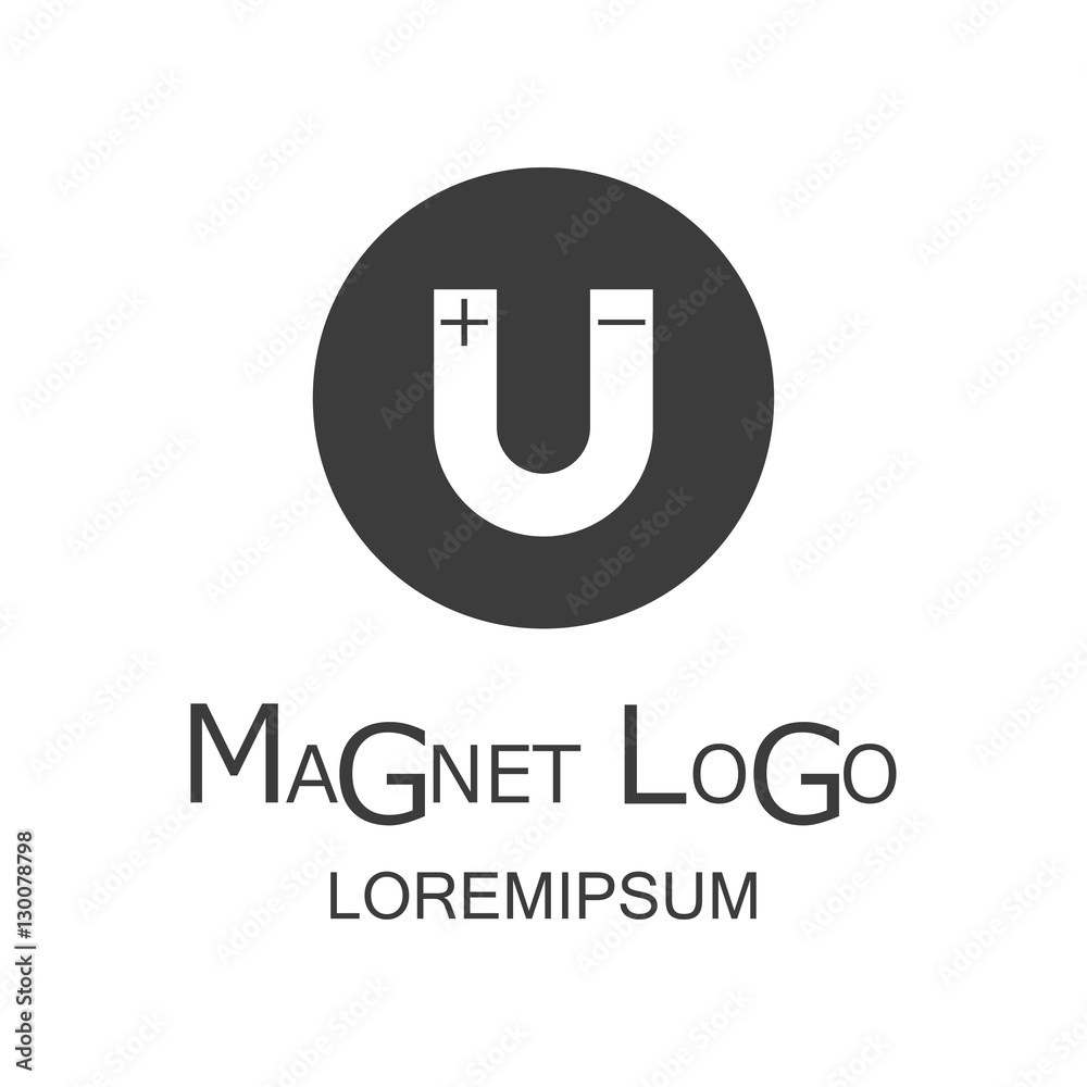 magnet logo Stock Vector | Adobe Stock