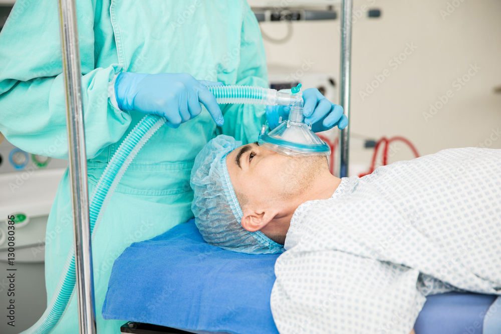 Patient going to sleep before surgery Stock Photo | Adobe Stock