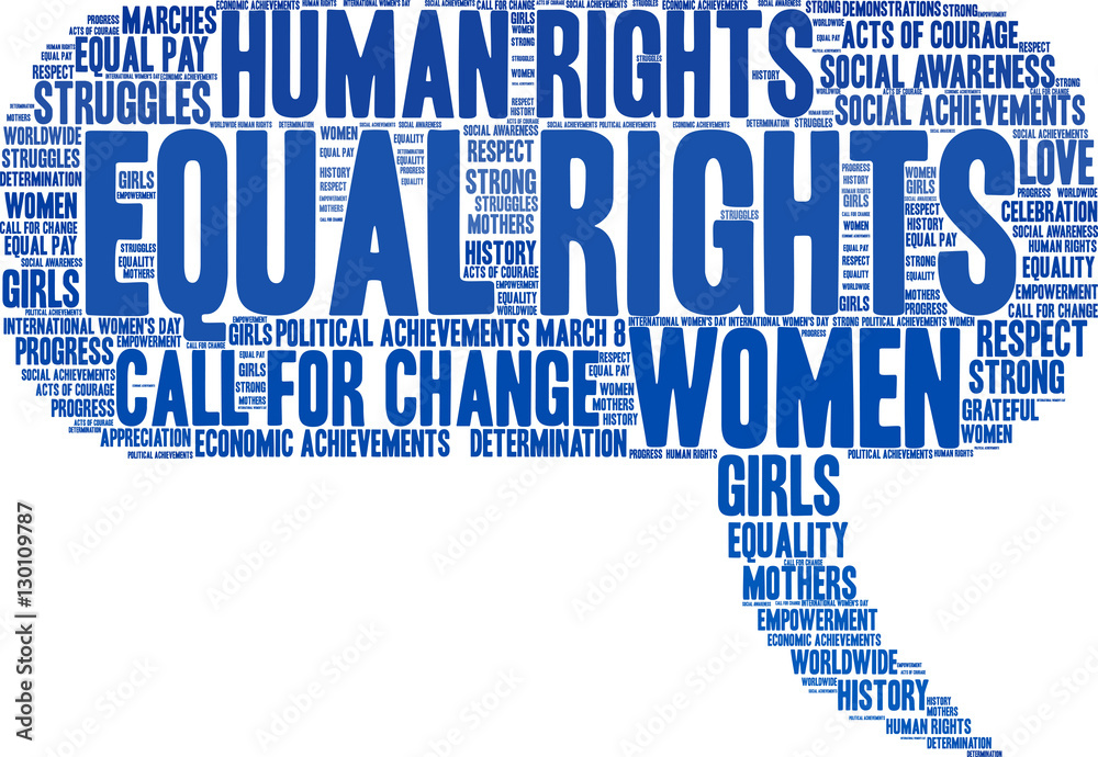 Equal Rights word cloud on a white background. Stock Vector | Adobe Stock