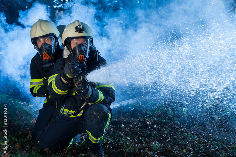 Firefighters Stock Photo | Adobe Stock