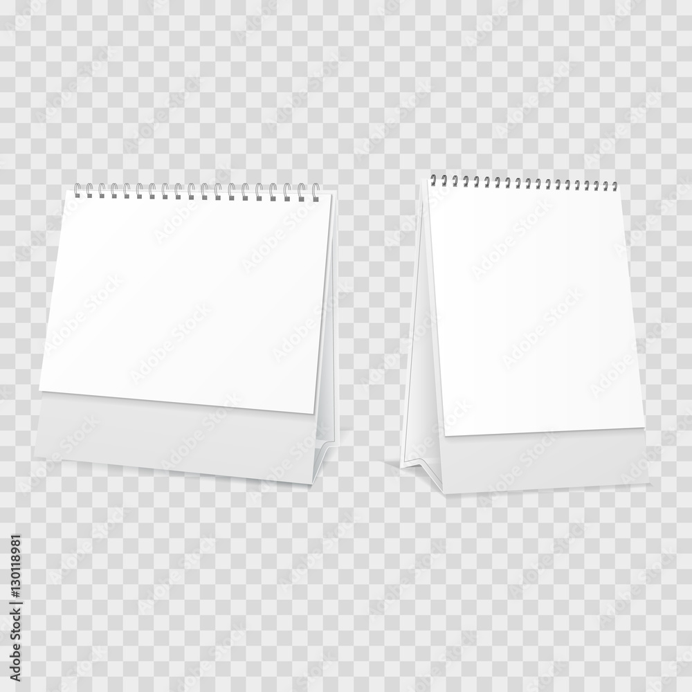 blank desktop calendar isolated on background Stock Vector | Adobe Stock