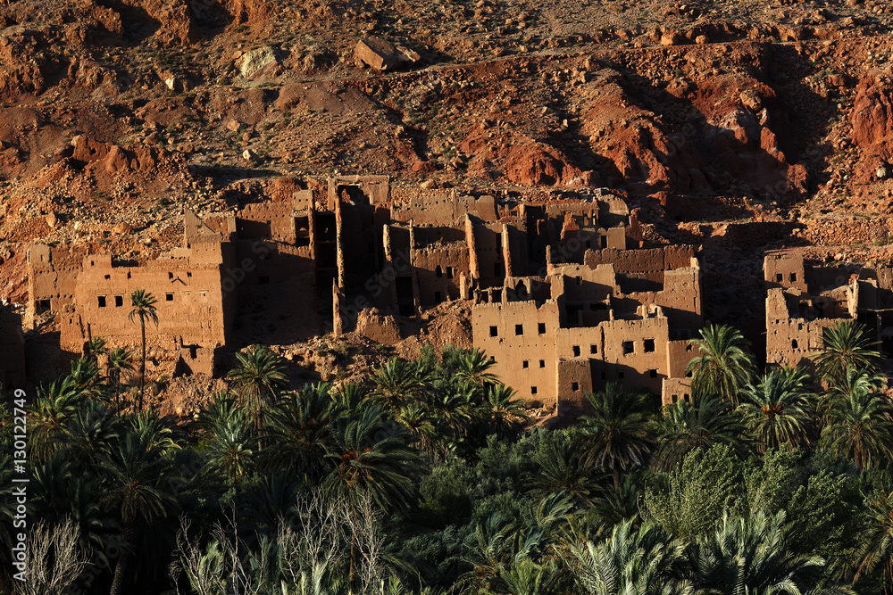 Todra Schlucht, Tinghir, Marokko, Flussoase, Palmen Todra Gorges ...