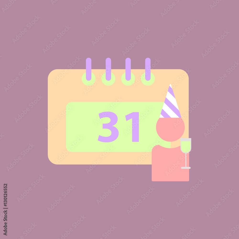 31st of december calendar Vector illustration christmas calendar 31st ...