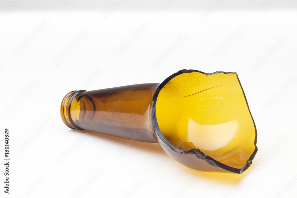broken glass bottle Stock Photo | Adobe Stock