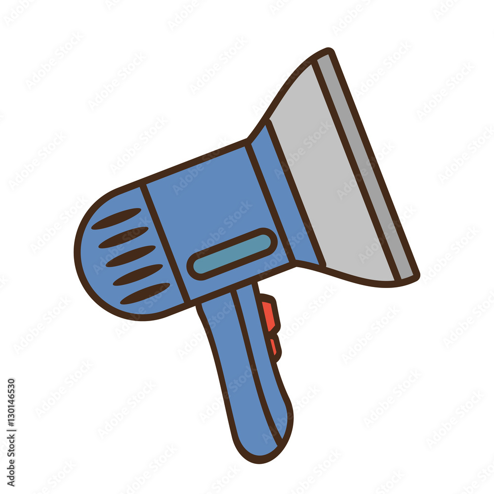 cartoon dryer personal appliance home vector illustration eps 10 Stock ...