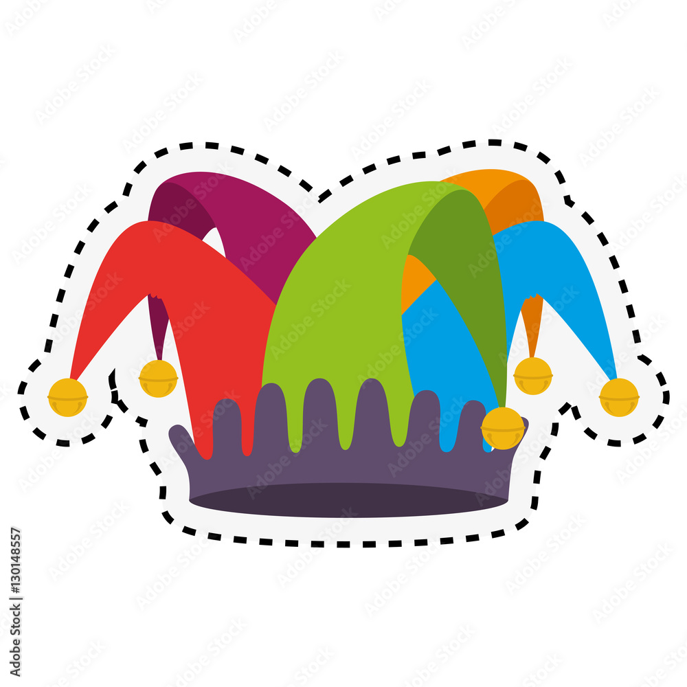 fools hat isolated icon vector illustration design Stock Vector | Adobe ...