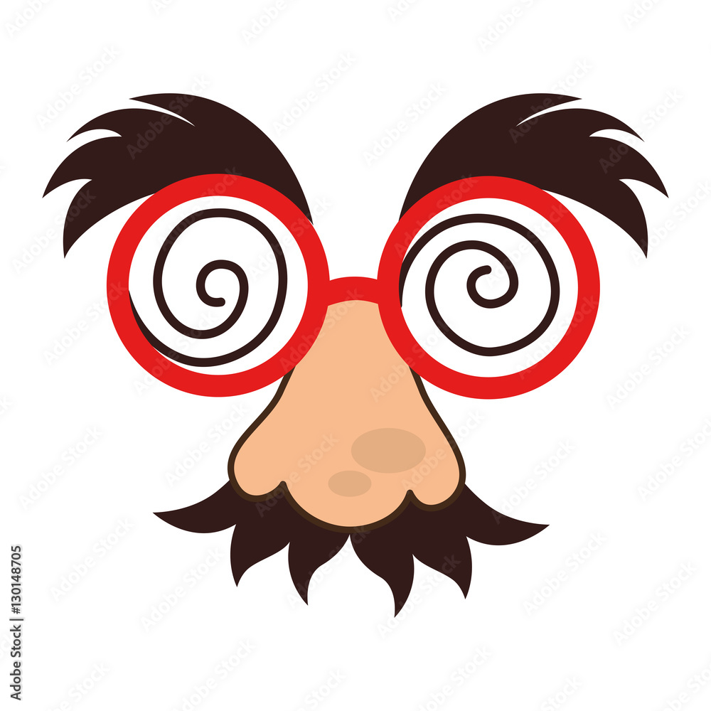 fools face comic isolated icon vector illustration design Stock Vector ...