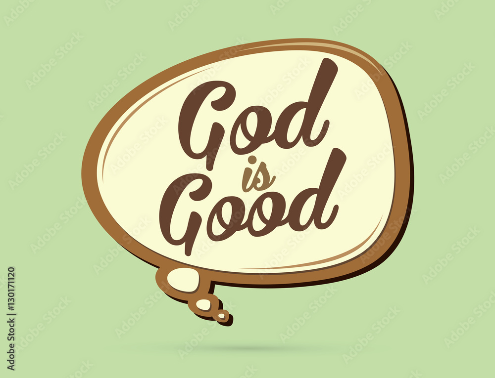 God is Good text in balloons graphic vector. Stock Vector | Adobe Stock
