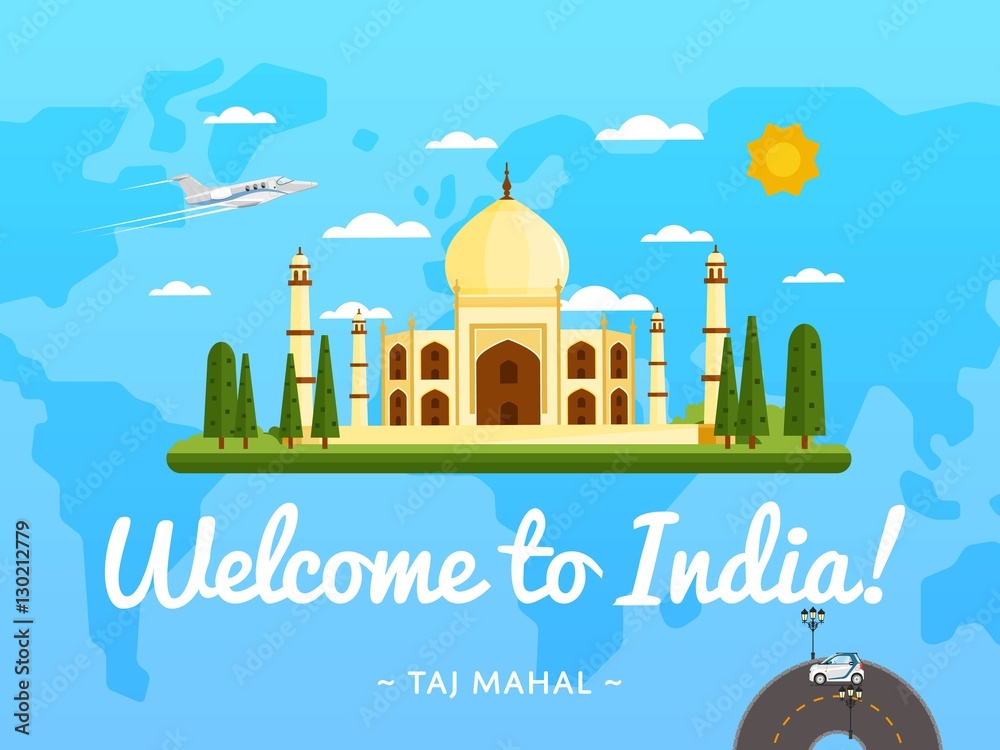 Taj Mahal World Map