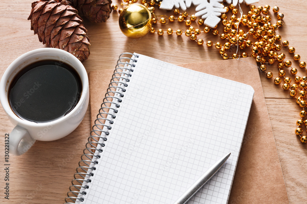 Christmas planning background. Prepare to holidays Stock Photo | Adobe ...