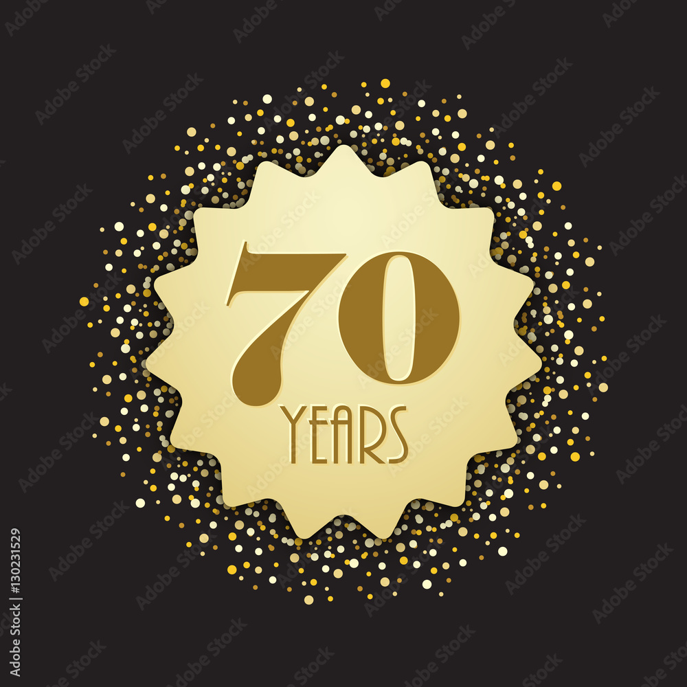 70 YEARS VECTOR ICON vector de Stock | Adobe Stock