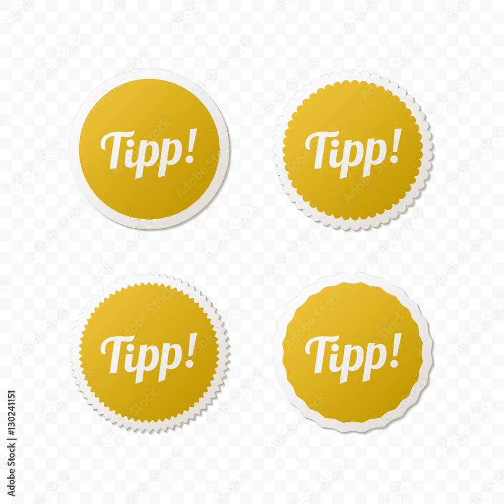 Tipp Sticker Stock-Vektorgrafik | Adobe Stock