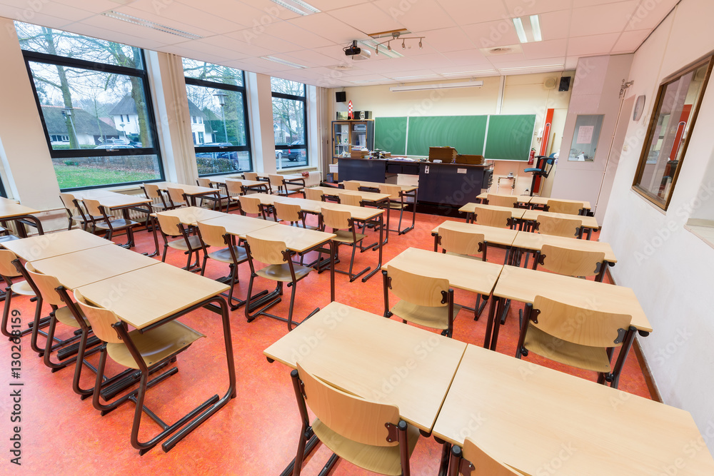 Theory classroom in high school Stock Photo | Adobe Stock