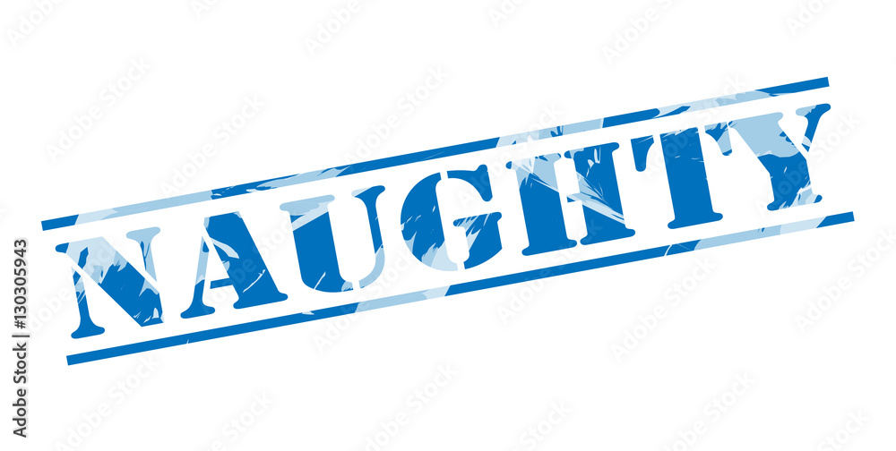 naughty blue stamp on white background Stock Illustration | Adobe Stock
