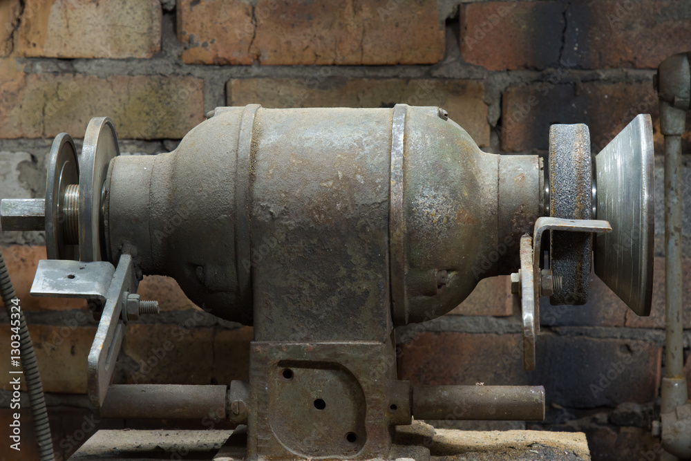 Electrical grinding machine (bench grinder) Stock Photo | Adobe Stock