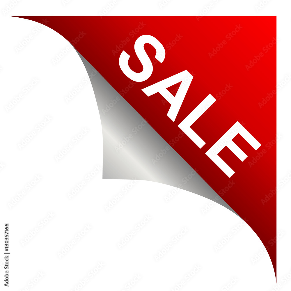 red corner banner - SALE Stock Vector | Adobe Stock
