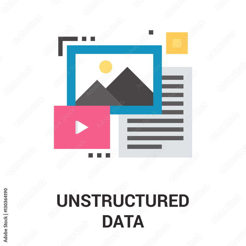 unstructured data icon Stock Vector | Adobe Stock