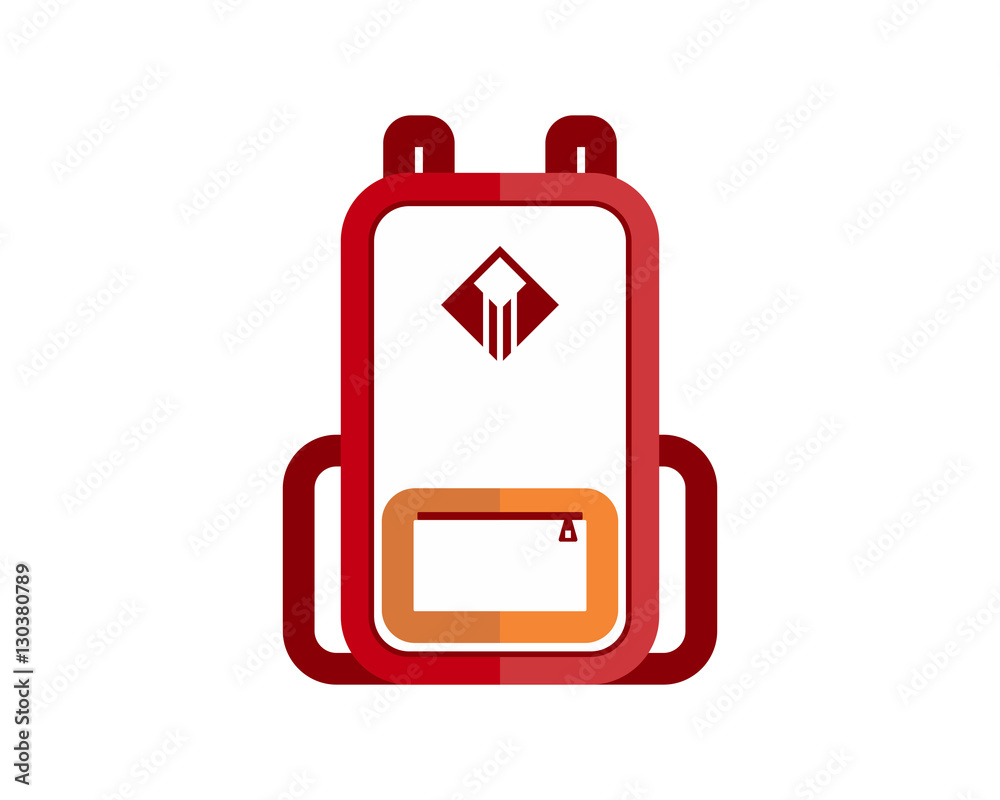 red bag icon vector de Stock | Adobe Stock