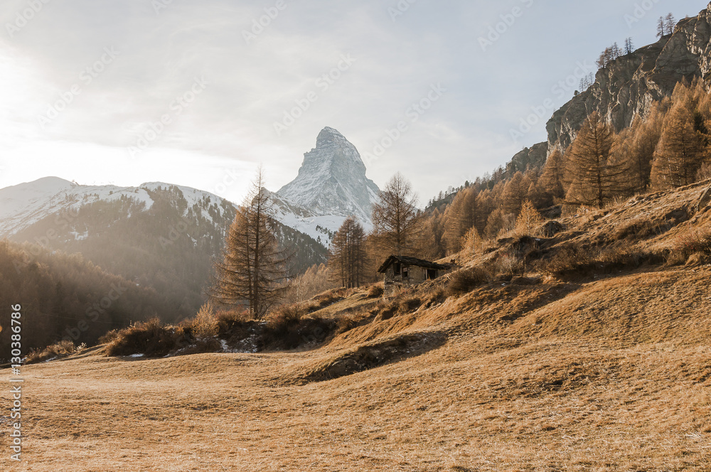 Zermatt, Bergdorf, Alpen, Furi, Zmutt, Matterhorn, Wanderweg, Bergbauer ...