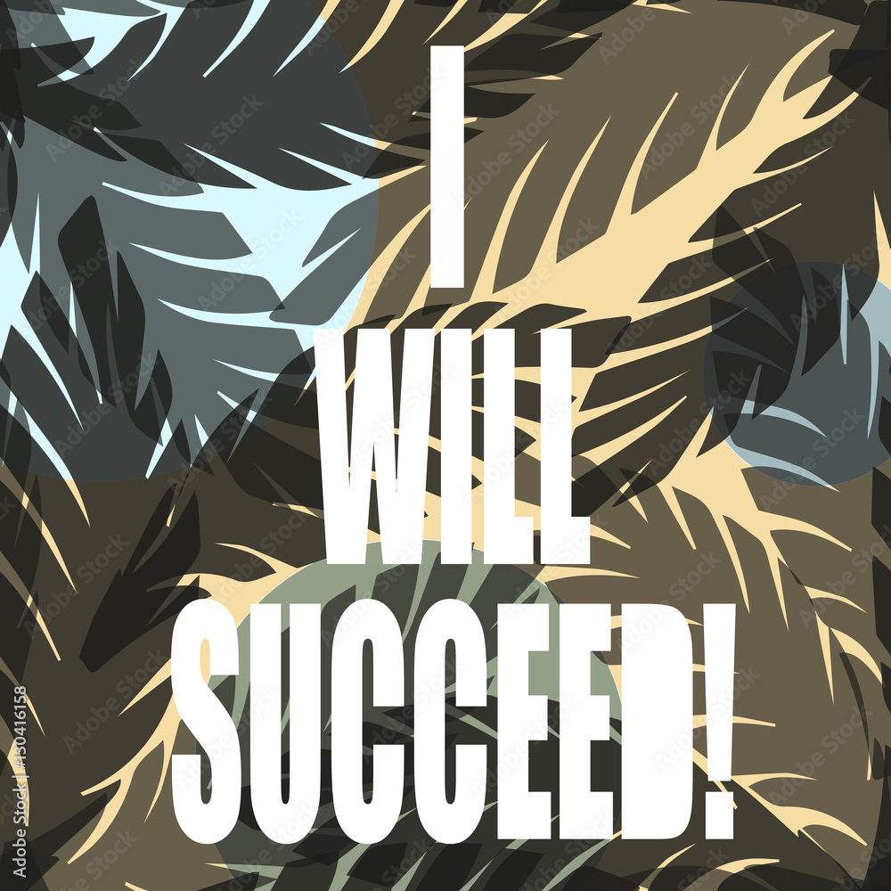 Motivational sign Stock Vector | Adobe Stock