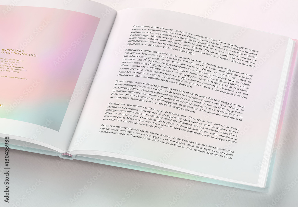 Open Square Book Mockup 2 Stock Template | Adobe Stock