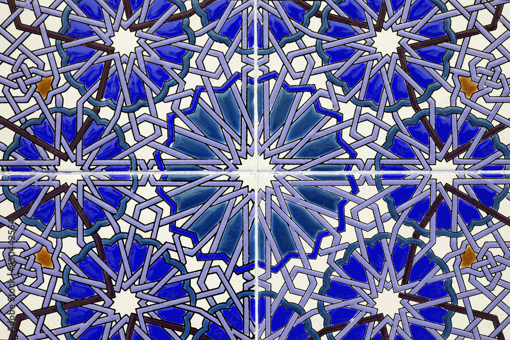 Seamless mosaic tile pattern Stock Photo | Adobe Stock