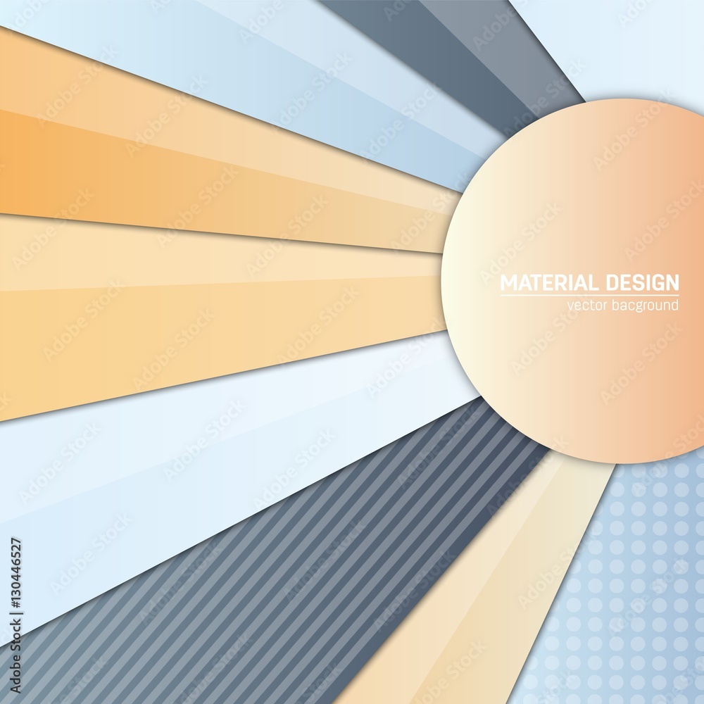 Vector material design background. Abstract creative concept layout template. For web and mobile ...